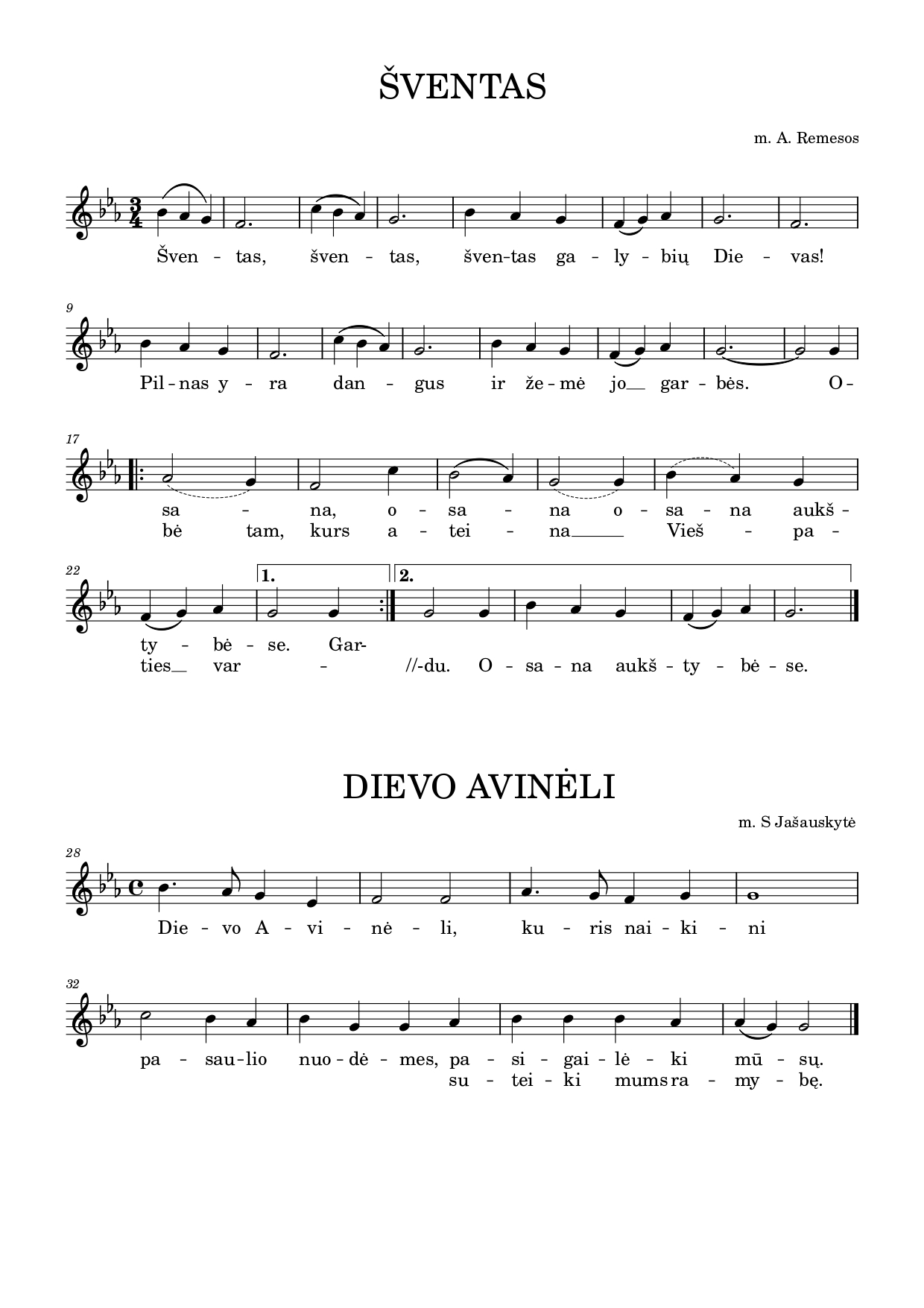 ŠVENTAS + DIEVO AVINĖLI (A. Remesa, S. Jašauskytė) - Vargonininkas.lt